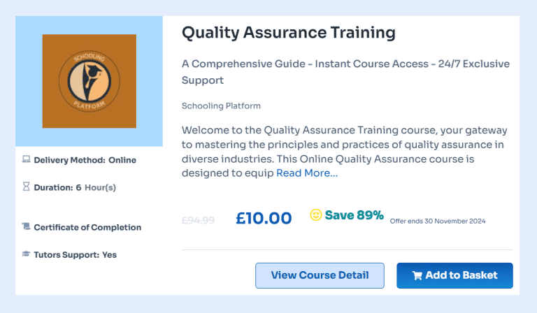 Top 10 Quality Assurance Training Courses in the UK to Elevate Your ...